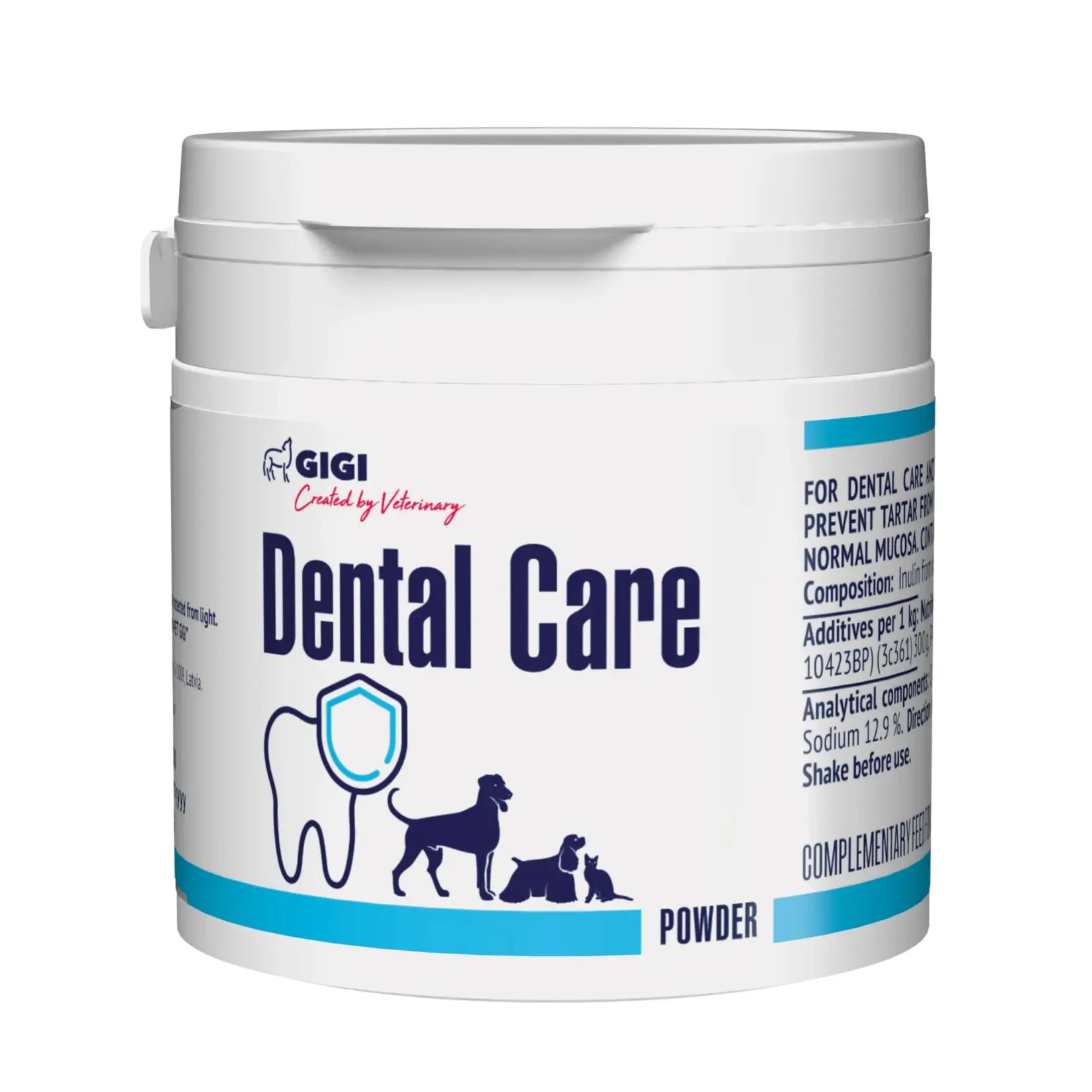 Gigi Dodatak ishrani za pse i mačke za zube i svež dah, Dental Care prah, 35g
