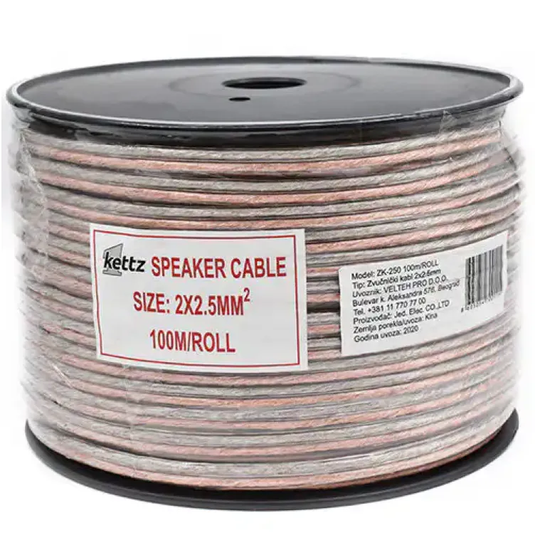 Zvučnički kabl 2x2.5mm Kettz ZK-250 100mROL