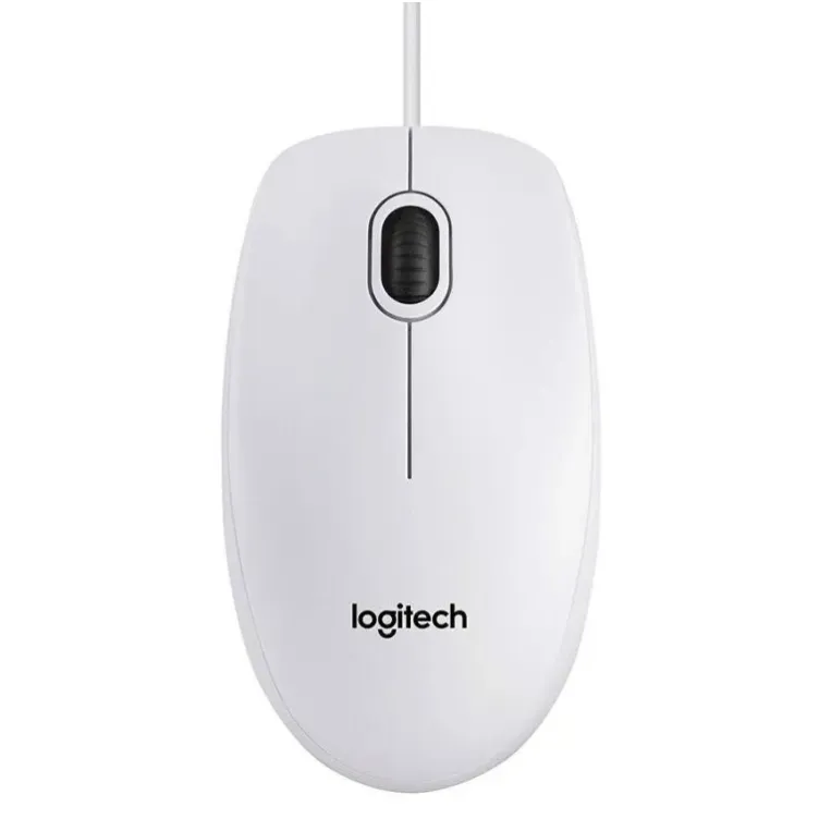 Miš žični Logitech B100 optički beli 910-003360