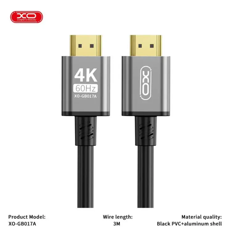 XO HDMI kabl V2.0 4K60Hz GB017A 3m