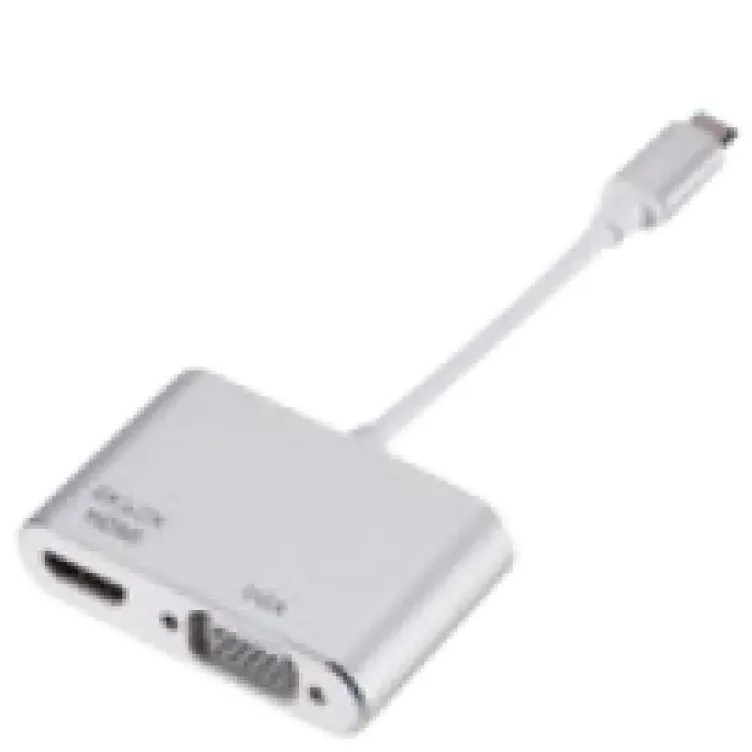 Adapter Stars Solutions USB-C na HDMI/VGA sivi