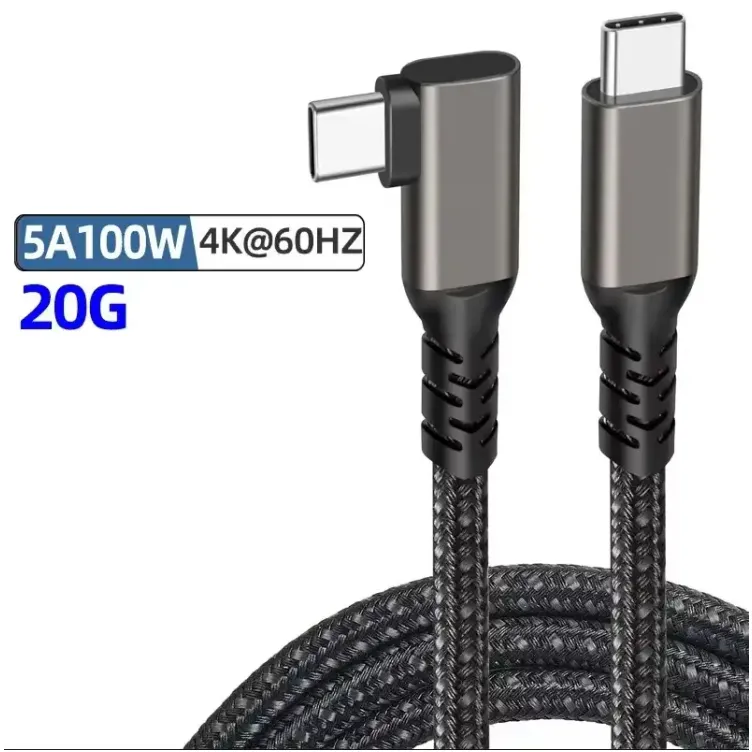 Kettz KT-USBC070 USB-C 3.2 Kabl ugaoni 4k 60Hz 100W 1m
