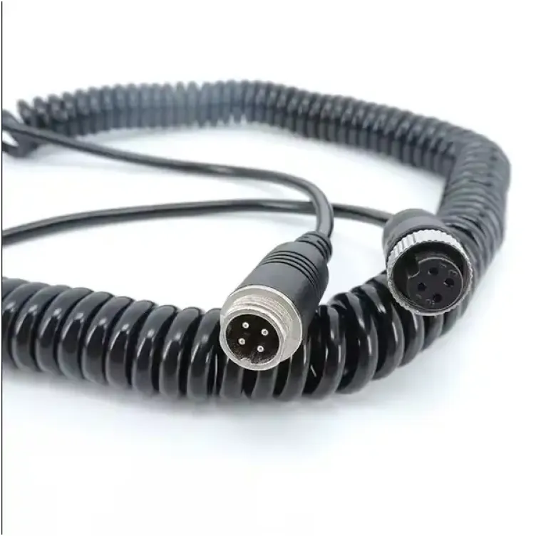 Produžni Video kabl spiralni 8m MF 4PIN Kettz RK-KT4PS8M