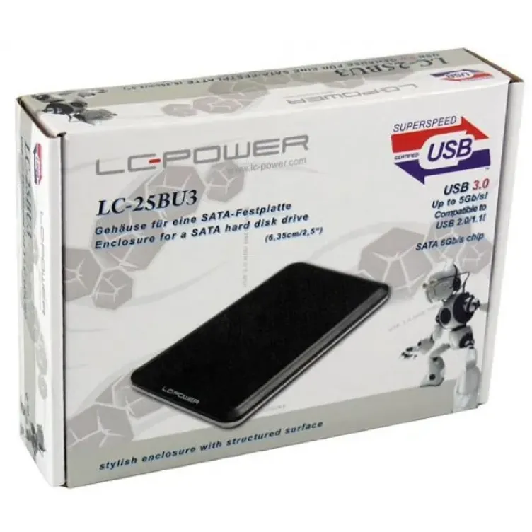 HDD Rack LC Power 2.5" LC-25BU3 SATA Black USB3.0