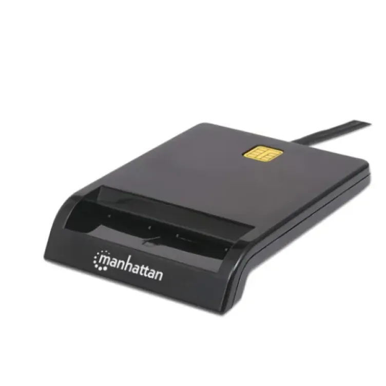 USB smart card reader Manhattan 102049, black