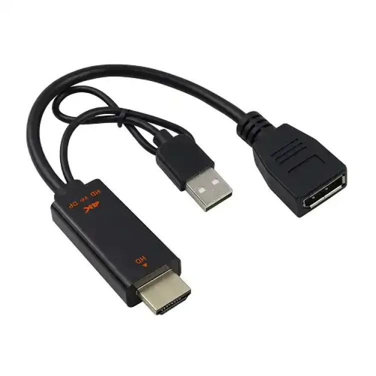HDMI M. na Displayport M. F. Konvertor Kettz H2DP-023 0.23CM 4K 60Hz