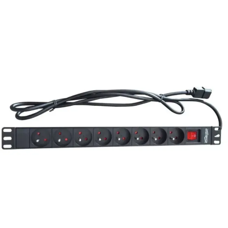 Kabl 230V razvodni PDU panel 19"/1U sa 8 utičnih mesta,1.8m C14 (PDU-8SP-1U-C14)