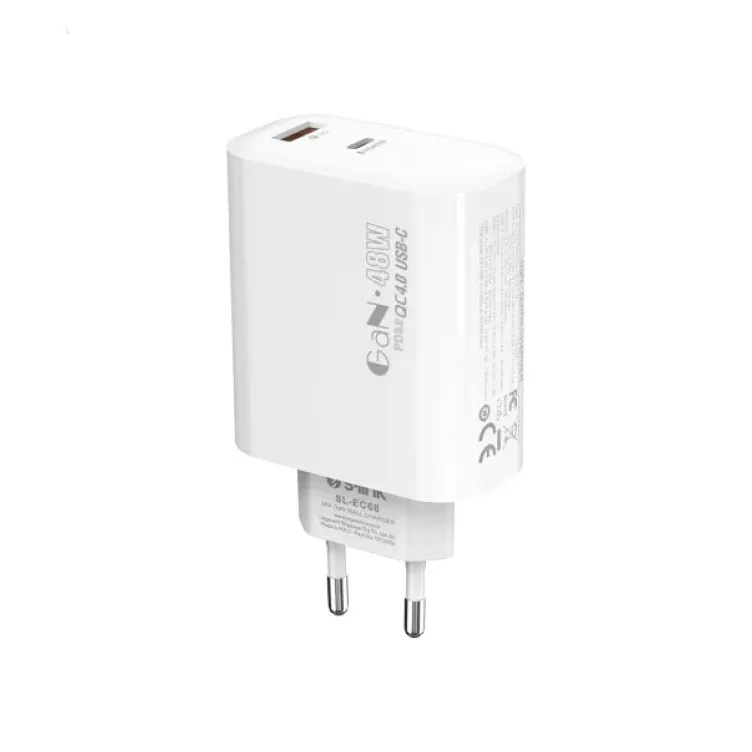 Strujni adapter S-link SL-EC68 45W PD30W/QC 18W USB-A/USB-C Brzo punjenje
