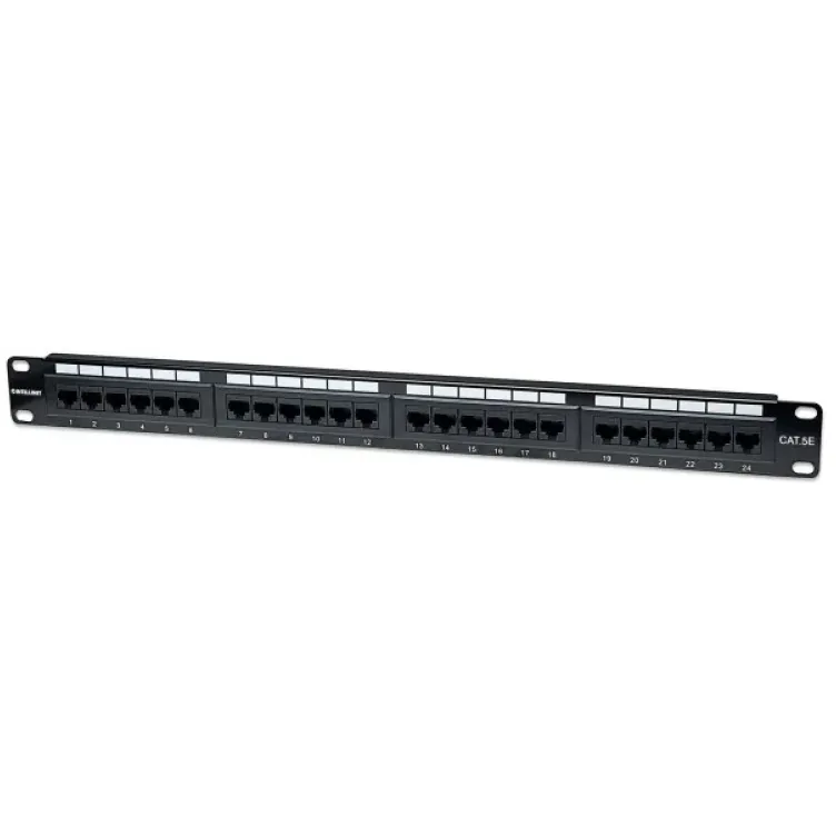 Patch panel Manhattan 513555 19"/1U Cat5e/24 port