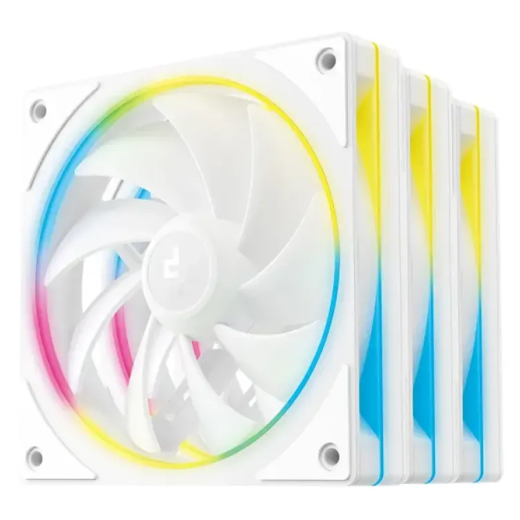 Ventilatori za kuciste 3in1 FL12 SE DeepCool Beli, R-FL12SE-WHAPN3-G