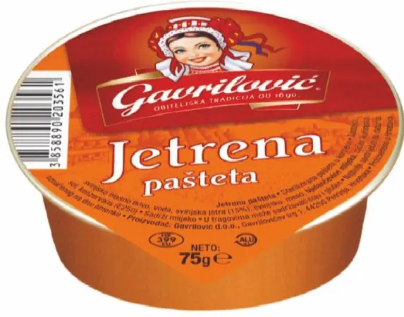 Gavrilović Jetrena pašteta, 75g