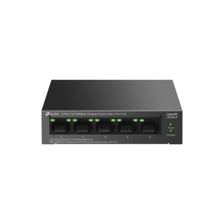 LAN Switch TP-LINK LS105LP 5port 10/100 4-PoE metalno kućište