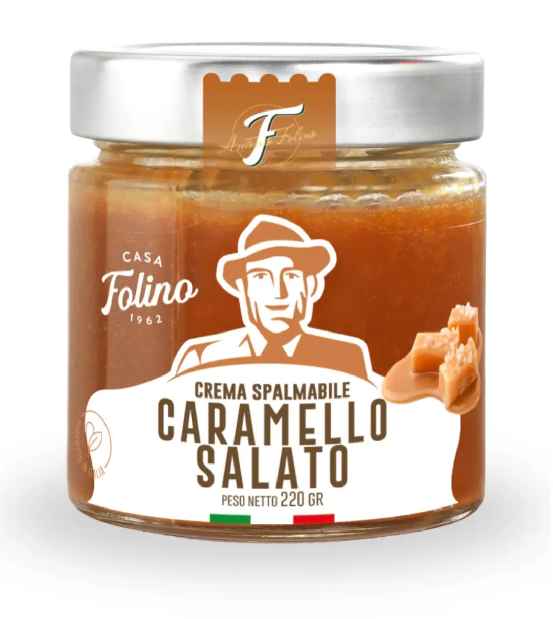 Casa Folino Namaz Caramello Salato, Bela čokolada i slana karamela, 220 g
