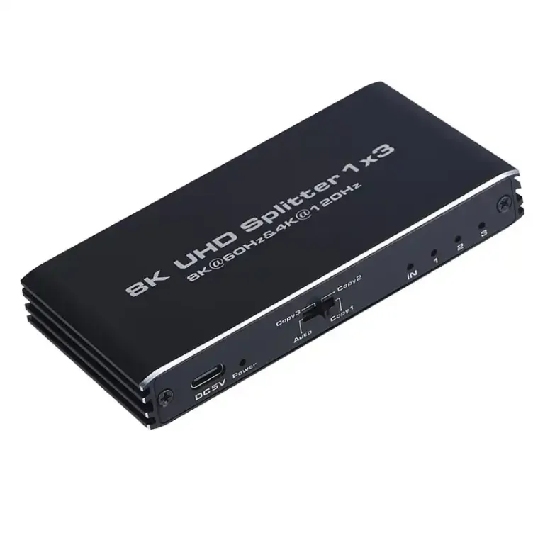 Kettz KT-HS308 8K60Hz HDMI spliter 1×3 2.1