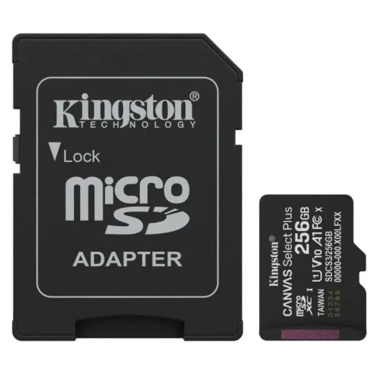 Micro SD Kingston 256GB SDCS3/256GB + adapter