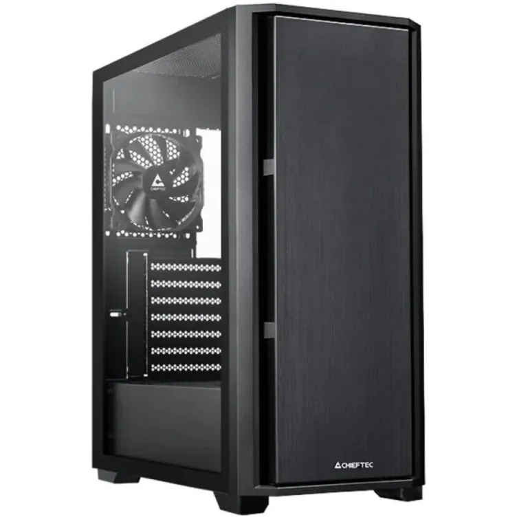 Kuciste Chieftec Pro Midi , Glass, 1x120mm TG AS-02B-TG-OP