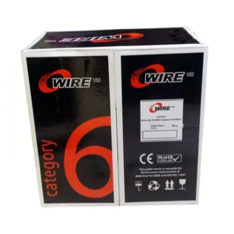 LAN UTP kabl OWIRE Cat6 Solid/CCA/0,56mm/Plavi/305m