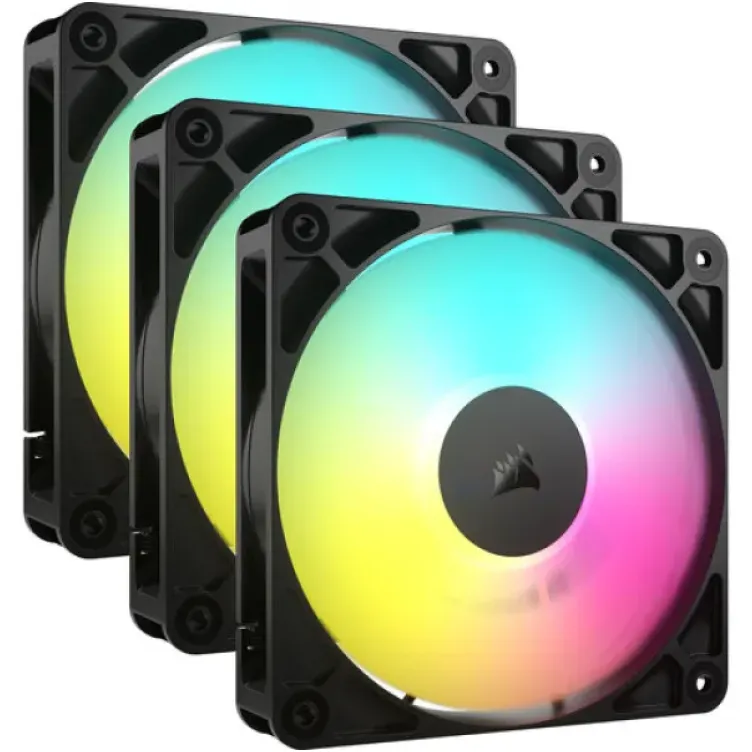 Ventilatori Corsair 3x RS120 ARGB 120mm PWM-Triple Pack - Crni, CO-9050181-WW