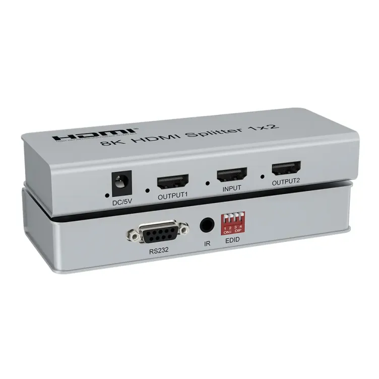 Kettz KT-HSP1208 8K – 60Hz 1 IN x 2 OUT 40Gbps HDMI spliter