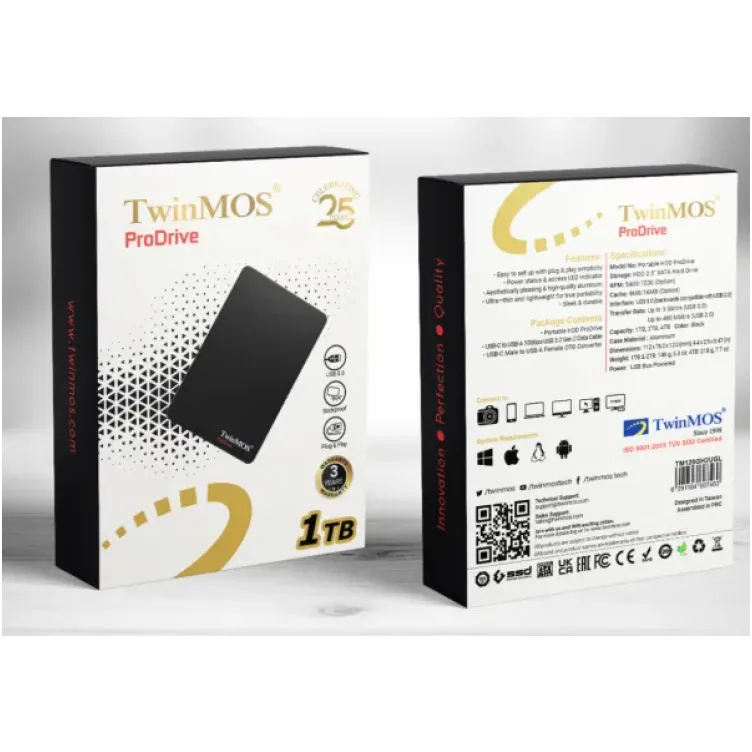 HDD E2.5" TwinMOS 1TB USB3.0 TM1000GPD