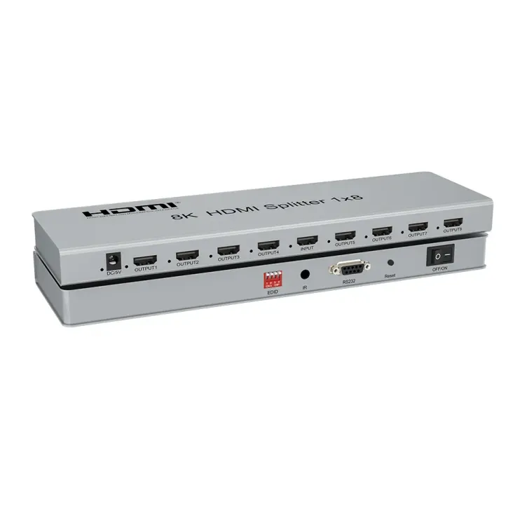Kettz KT-HSP1808 8K – 60Hz 1 IN x 8 OUT 40Gbps Hdmi spliter
