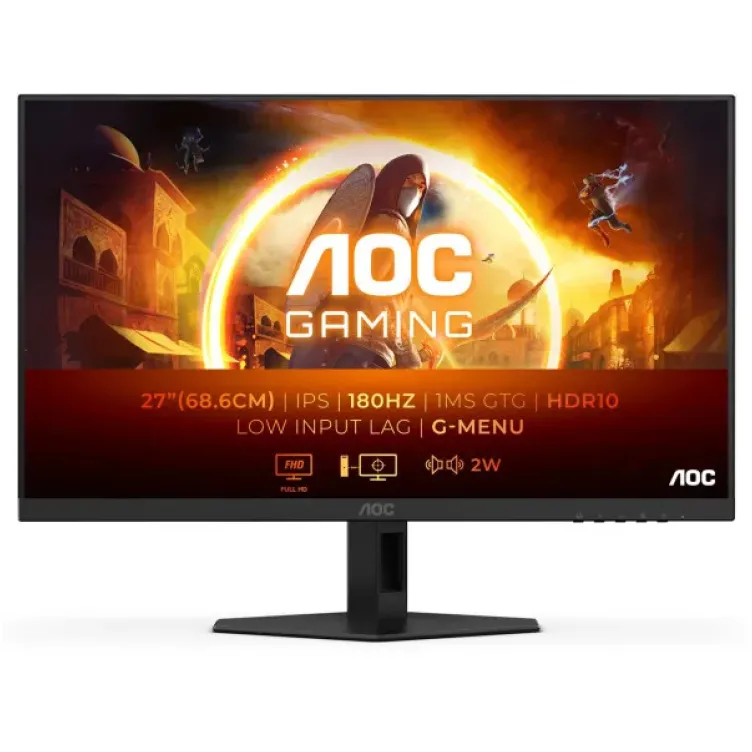 Monitor 27" AOC 27G4XE IPS 1920x1080/180Hz/0.5ms/2xHDMI/DP/G-sync/zvučnici