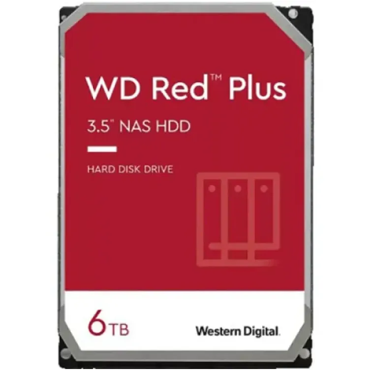 HDD WD 6TB WD60EFPX Red Plus 5400RPM 256MB