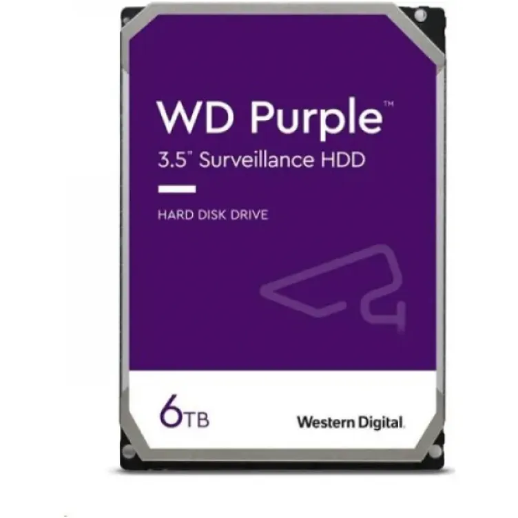 HDD WD 6TB CMR SATA3 WD64PURZ 256MB Purple