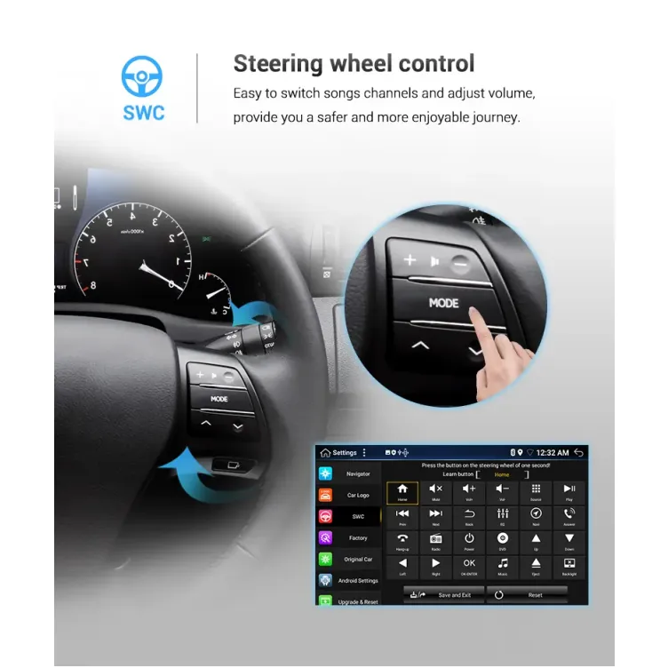 Kettz multimedija KT-AR1900 9 1DIN 4 + 64GB DSP DAB Car Play