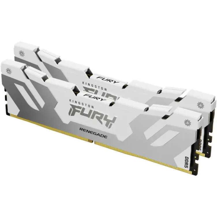 RAM DIMM DDR5 32GB (2x16GB) 6400MHz Kingston FURY Renegade White KF564C32RWK2-32
