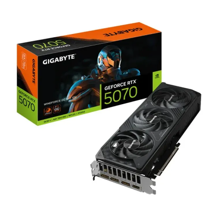 VGA Gigabyte RTX 5070 Windforce 12GB OC SFF, GV-N5070WF3OC-12GD