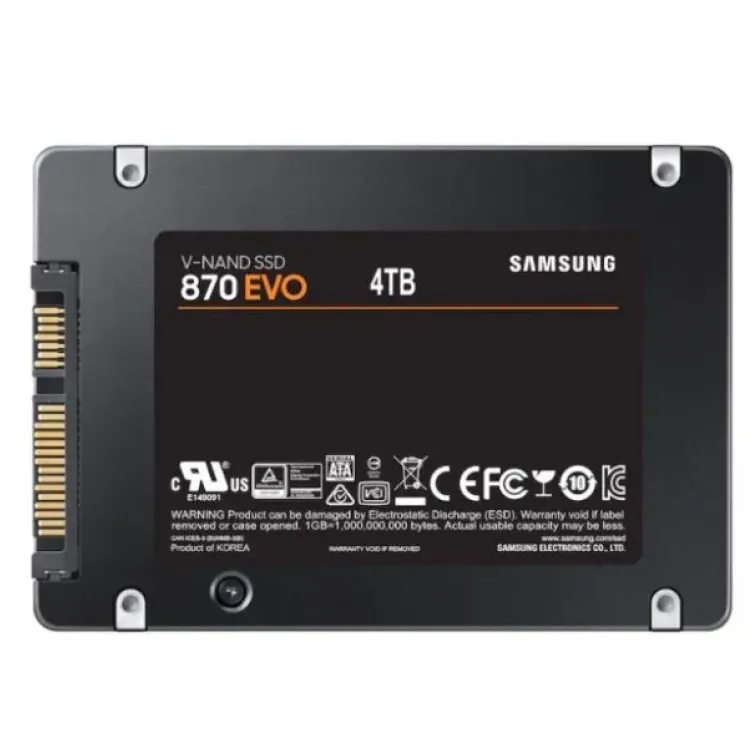 SSD 2.5" SATA 4TB Samsung 870 EVO 560/530MBs, MZ-77E4T0B/EU