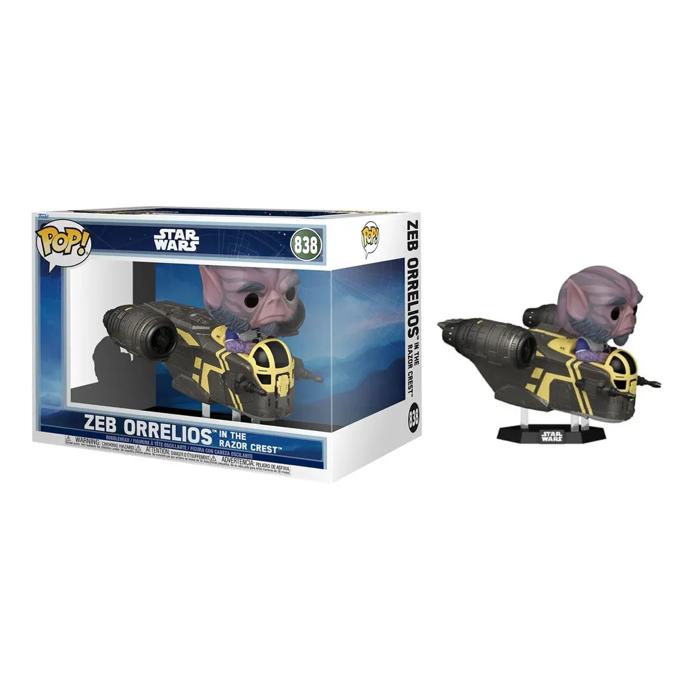 Funko POP! Rides DLX: The Mandalorian & Grogu - Zeb Orrelios In The Razor Crest
