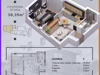 Jednosoban stan novo, Bubanj - Pasi Poljana - Lalinac, Niš