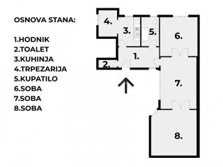 Četvorosobni stan 101 m², Kalenić - Slavija - Cvetni Trg, Beograd