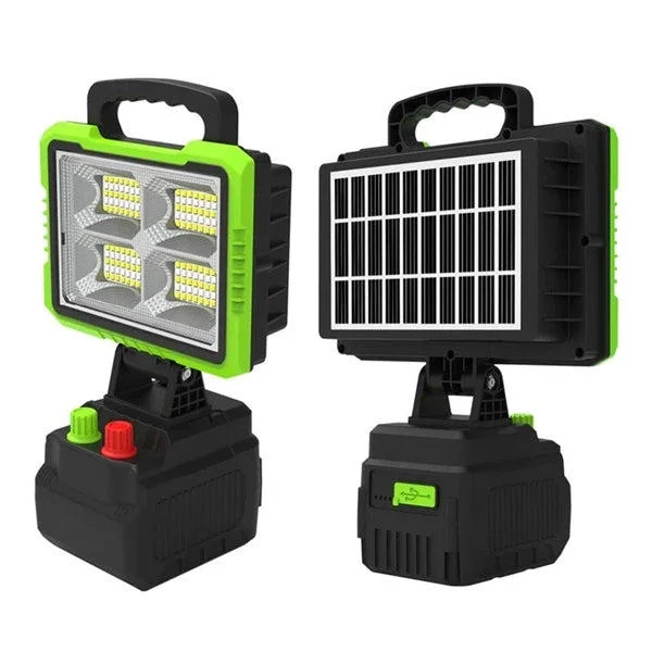 Solarni LED reflektor 200W sa žutim i belim svetlom