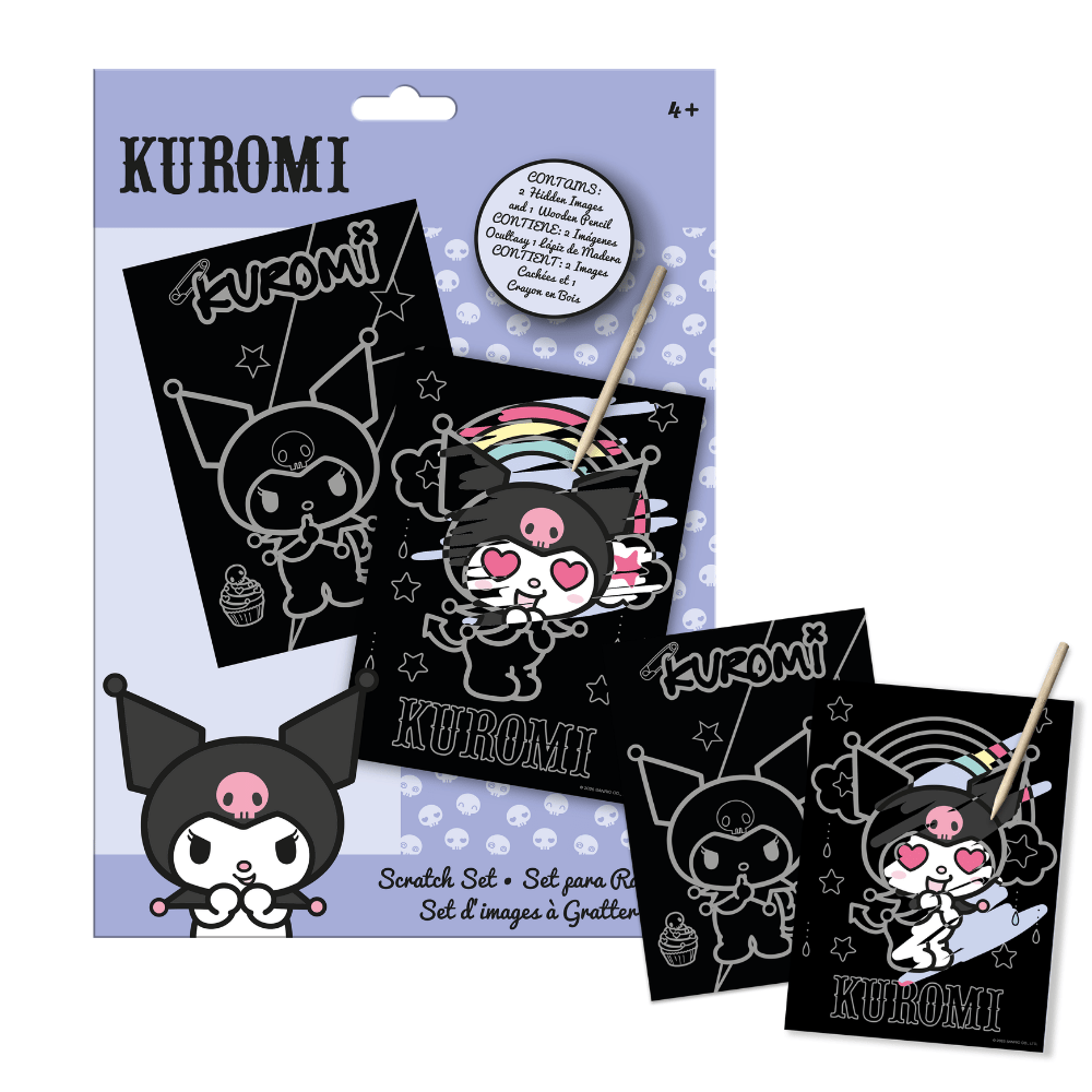 Hello Kitty and Friends Kuromi scratch set ogrebi sliku