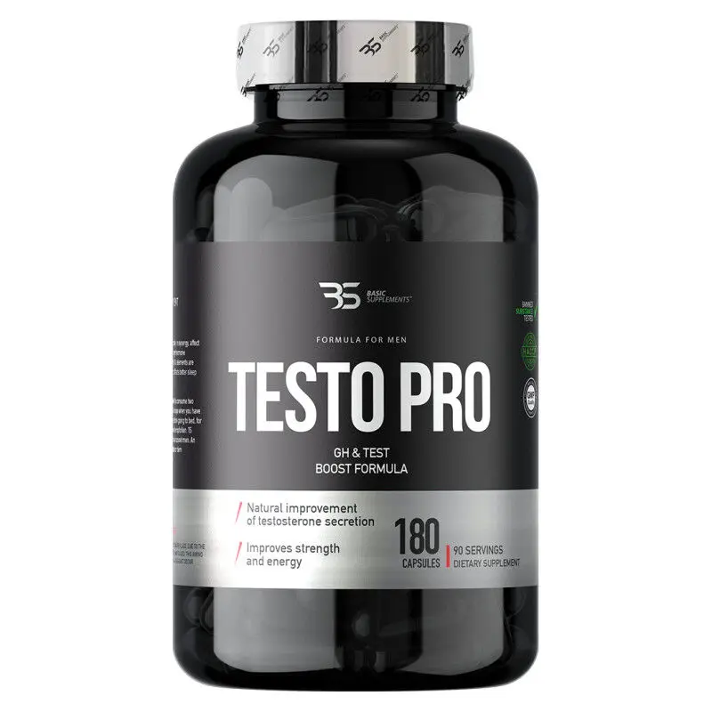 Basic Supplements Testosteron booster Testo PRO, 180 kapsula