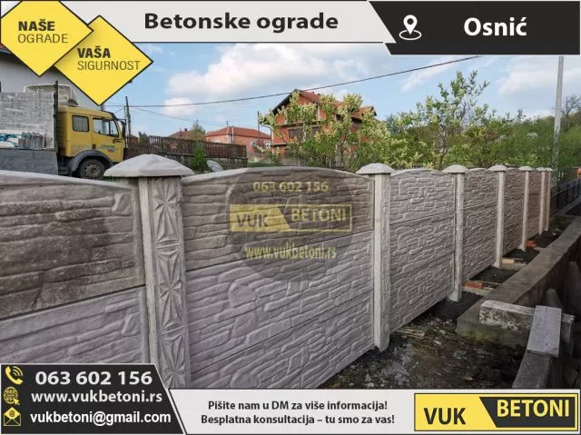 BETONSKE OGRADE - PROJEKAT 37
