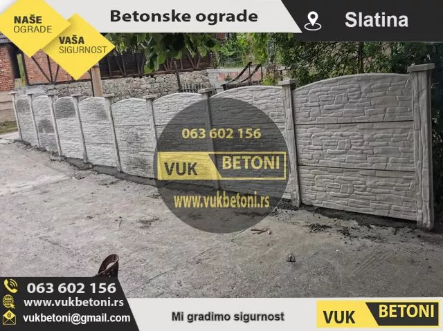 BETONSKE OGRADE - PROJEKAT 93
