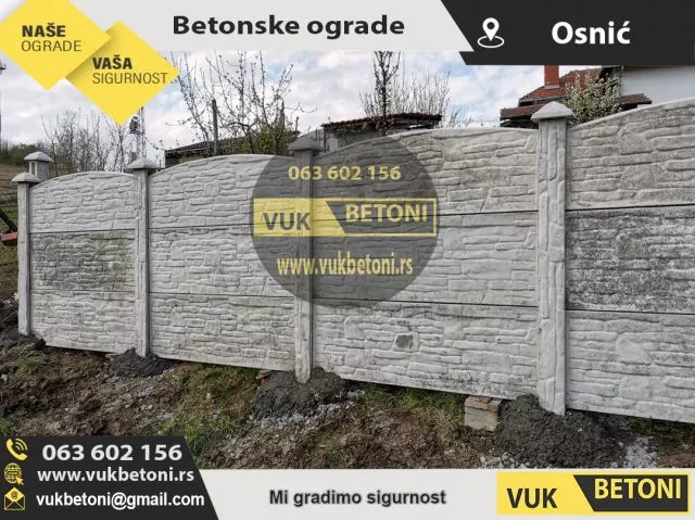 BETONSKE OGRADE - PROJEKAT 80