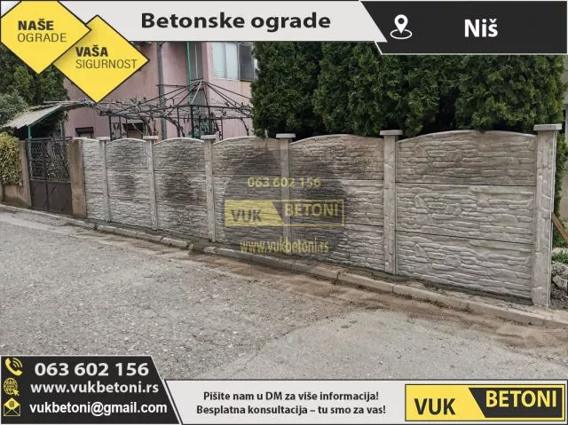 BETONSKE OGRADE - PROJEKAT 40