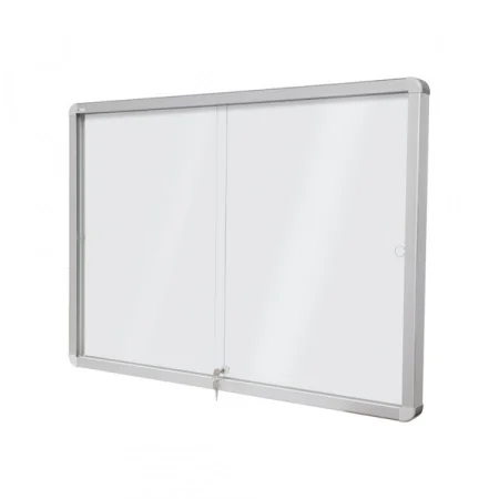 Rocada Tabla oglasna 8xA4, bela magnetna, klizna vrata, 94 x 68 ( M010 )