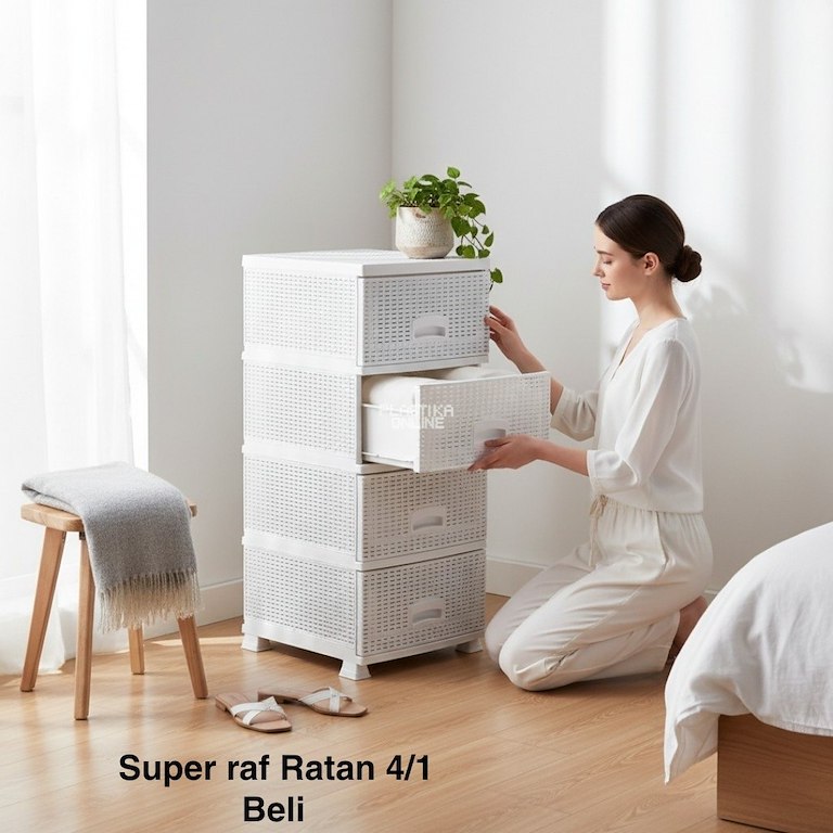 Fiokar Super raf ratan 4/1 (44x38x90.5 cm) beli