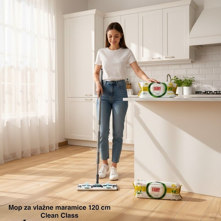 Mop za vlažne maramice 120 cm Clean Class