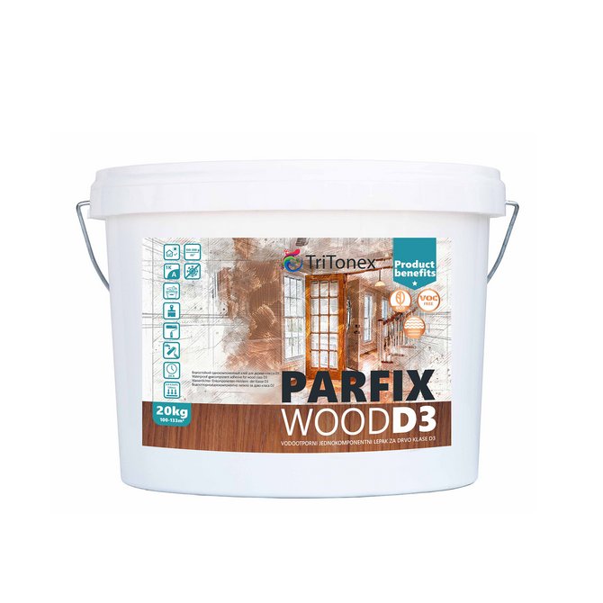 TRITONEX parfix Wood D3 lepak za drvo 20kg