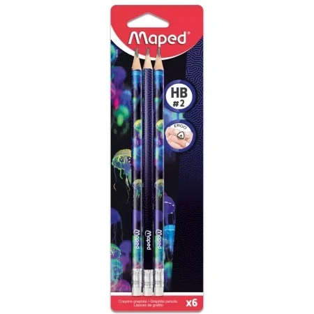 Maped grafitna olovka sa gumicom 1/6 ( m851809 )
