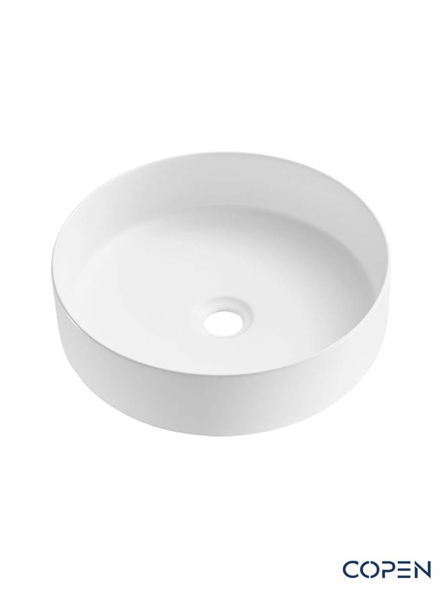 Lavabo nadgradni ∅41cm Copen C-15-214MW mat bela