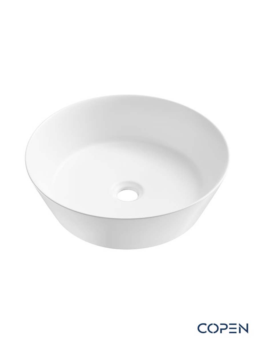 Lavabo nadgradni ∅43cm Copen C-15-215MW mat bela