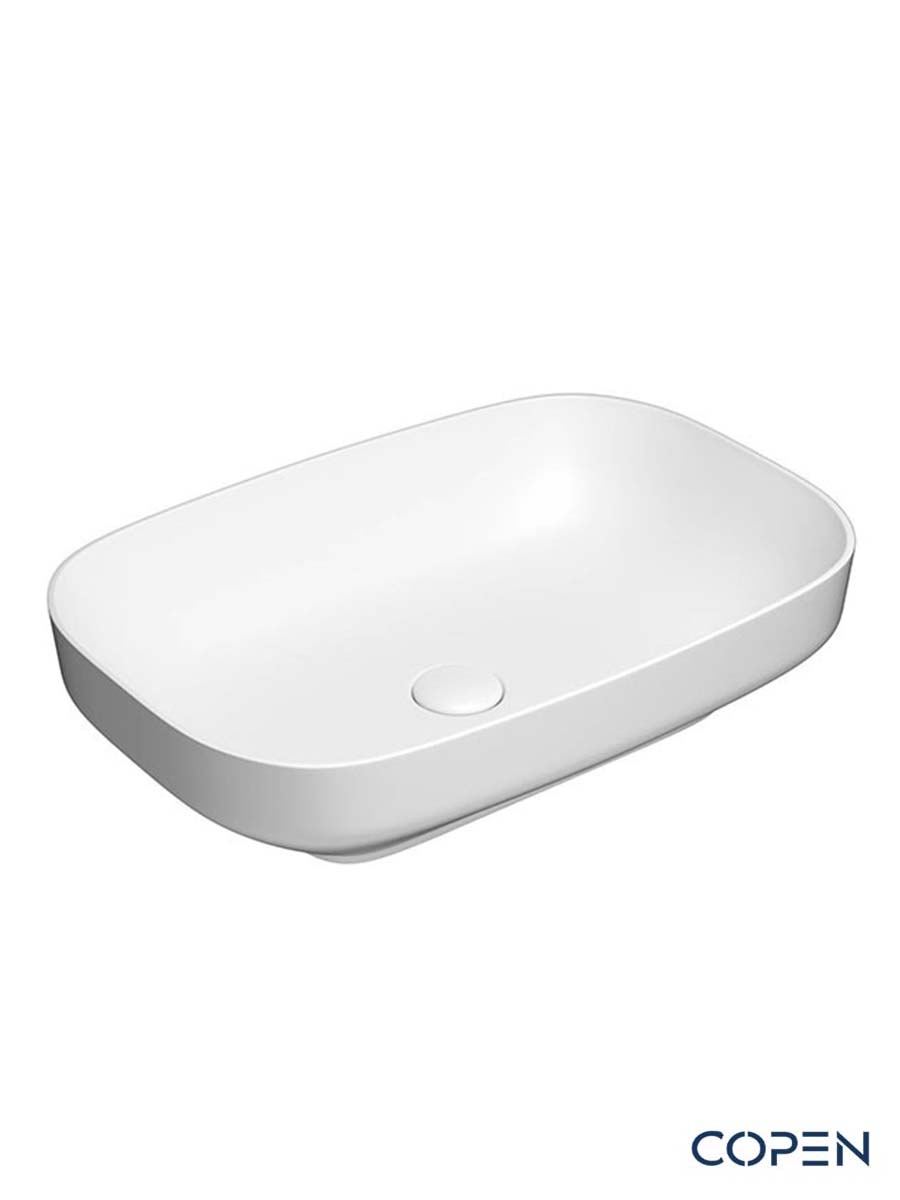 Lavabo nadgradni 58,5x38cm Copen bela mat C-15-210MW
